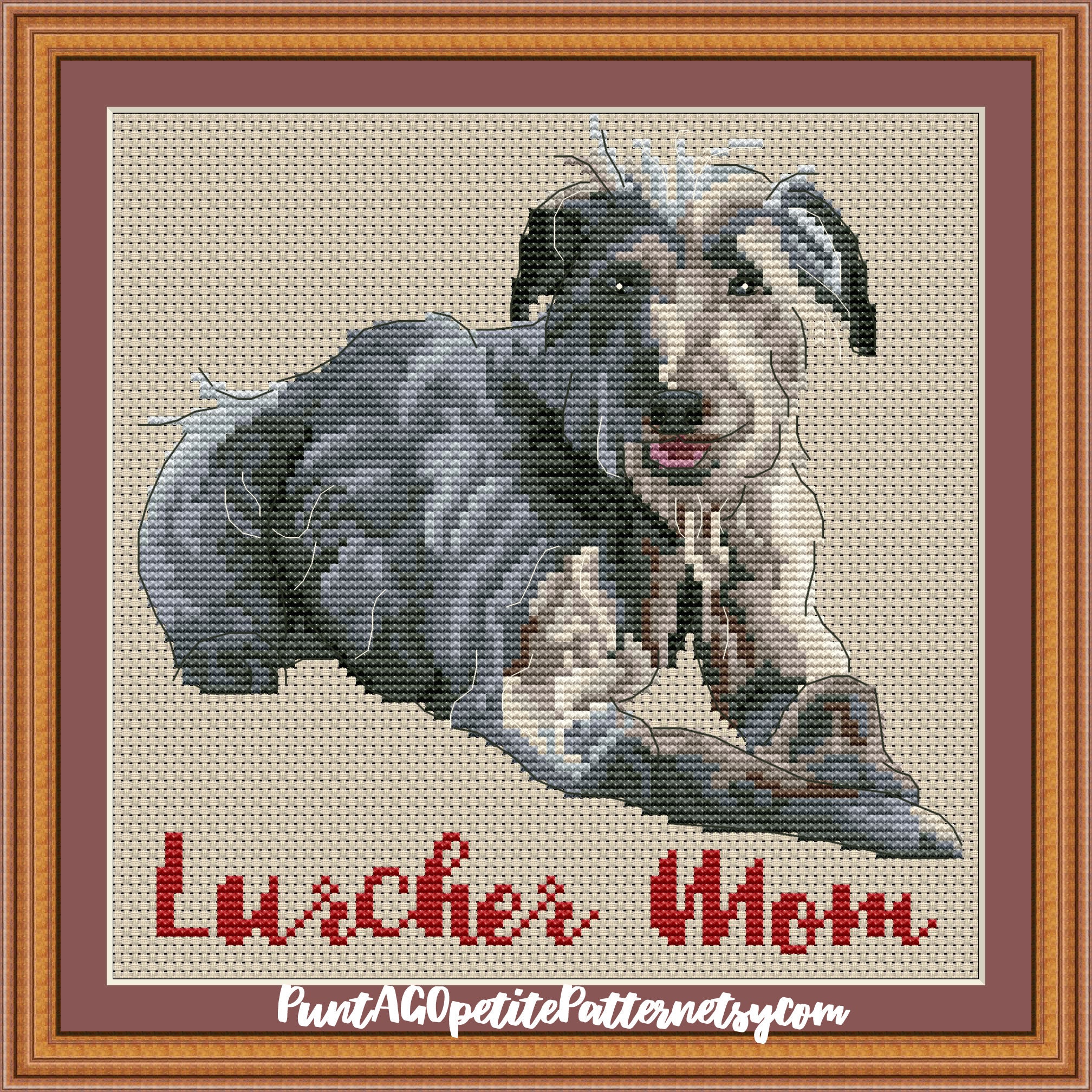 Lurcher Mom Cross Stitch Pdf Pattern - Etsy UK