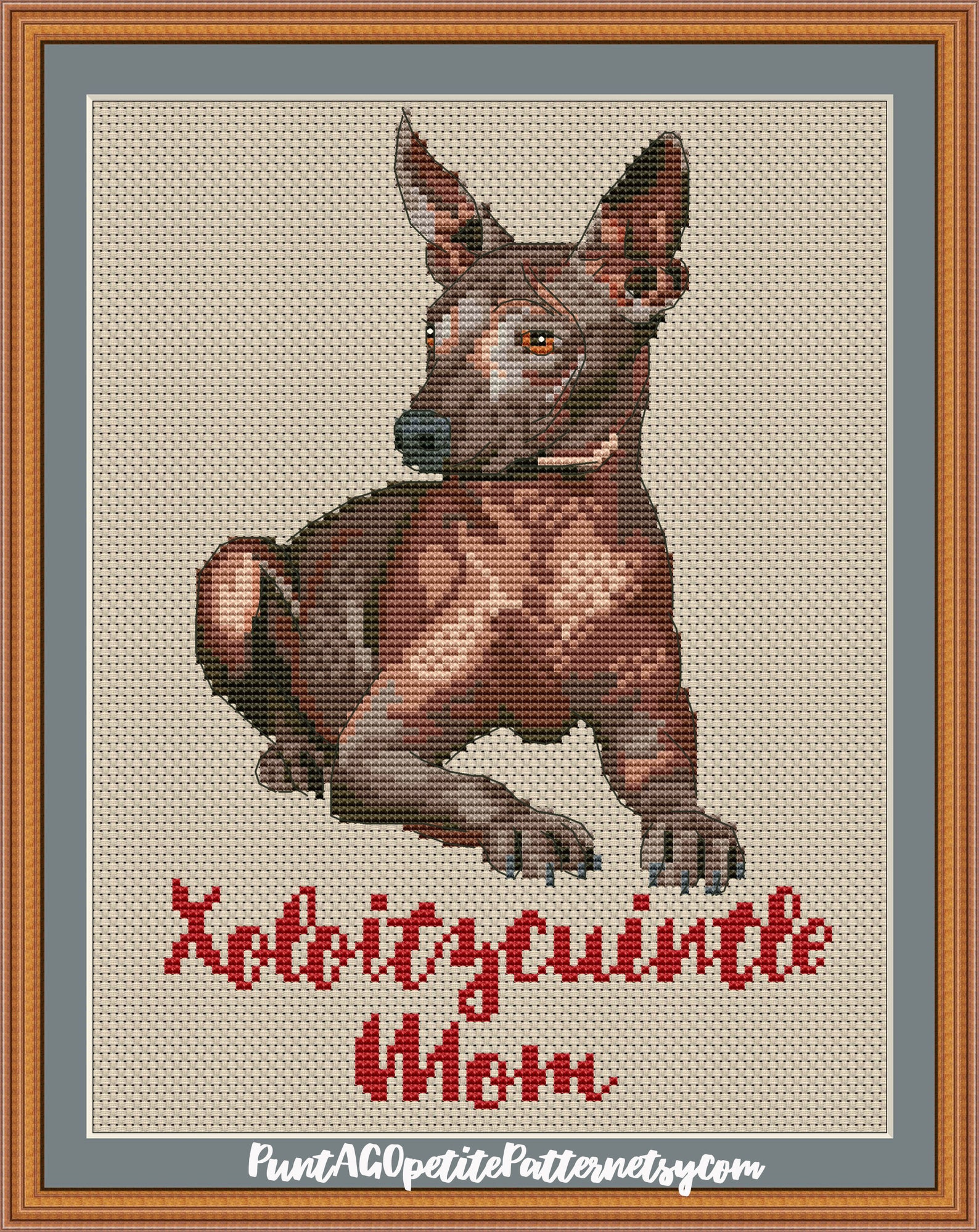 Xoloitzcuintle Mom Cross Stitch Pdf Pattern - Etsy