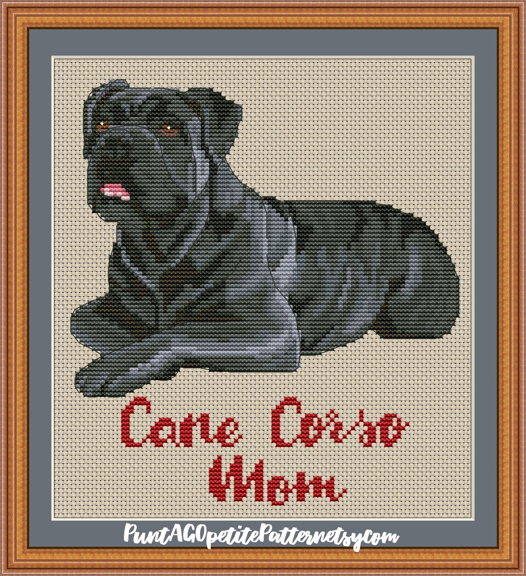 Cane Corso Mom Cross Stitch Pdf Pattern Italian Mastiff - Etsy