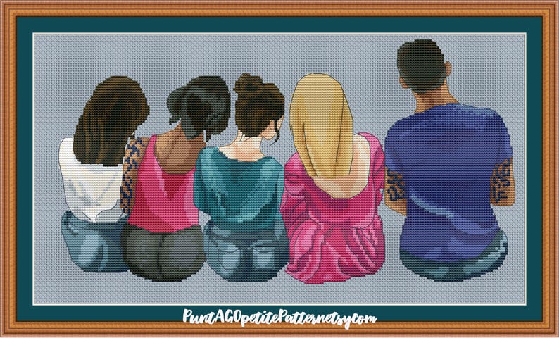 Siblings Cross Stitch Pdf Pattern - Etsy