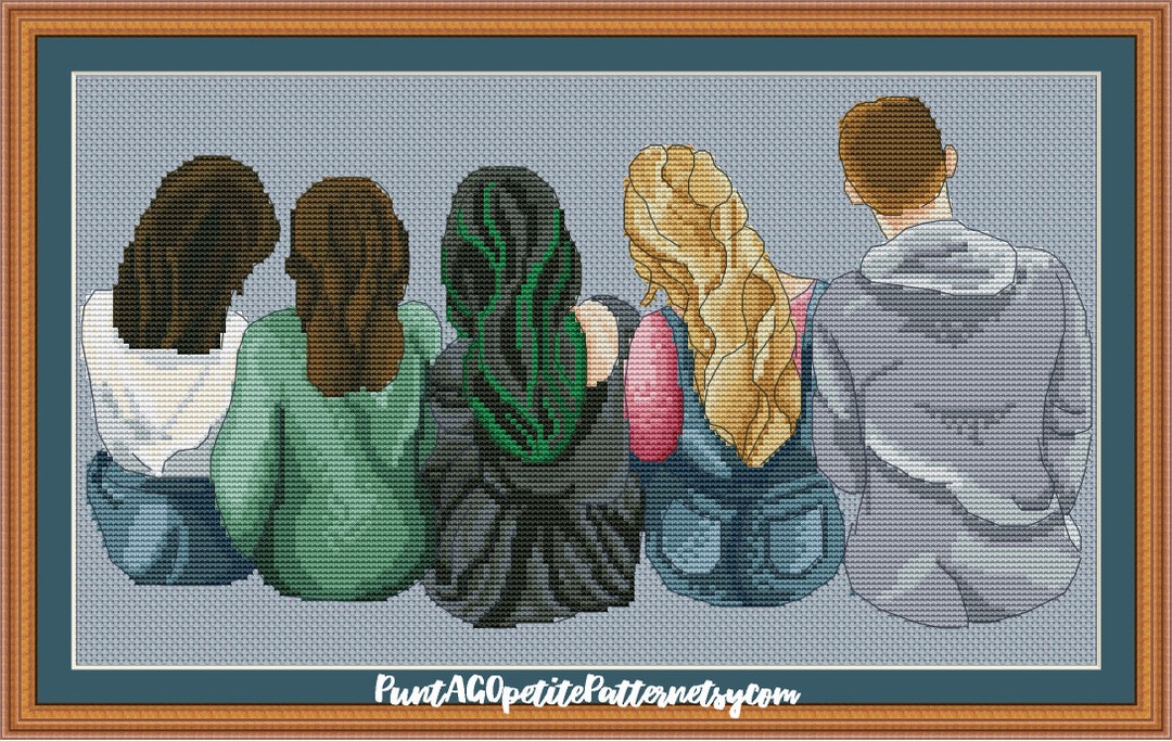 Siblings Cross Stitch Pdf Pattern - Etsy
