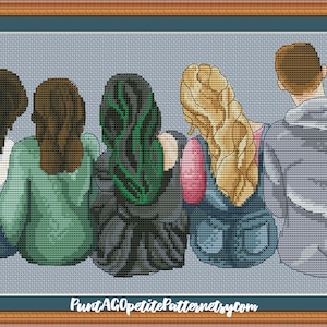 Siblings Cross Stitch Pdf Pattern - Etsy