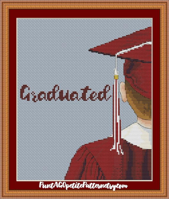 Graduation Cross Stitch Pdf Pattern - Etsy