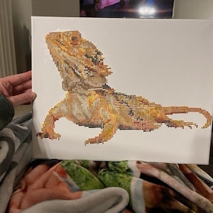 Bearded Dragon Cross Stitch Pdf Pattern - Etsy