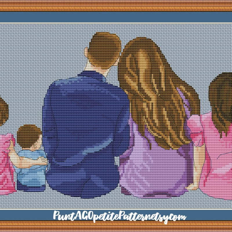 Cross Stitch Family Pattern - Etsy