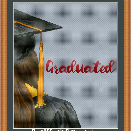 Graduation Cross Stitch Pattern PDF - Etsy