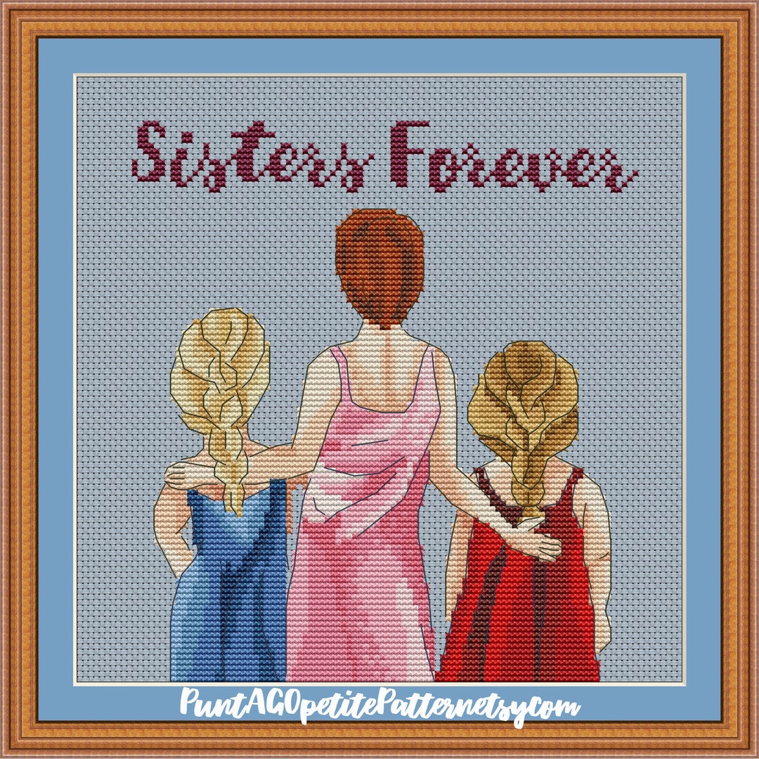 3 Sisters Cross Stitch Pdf Pattern - Etsy