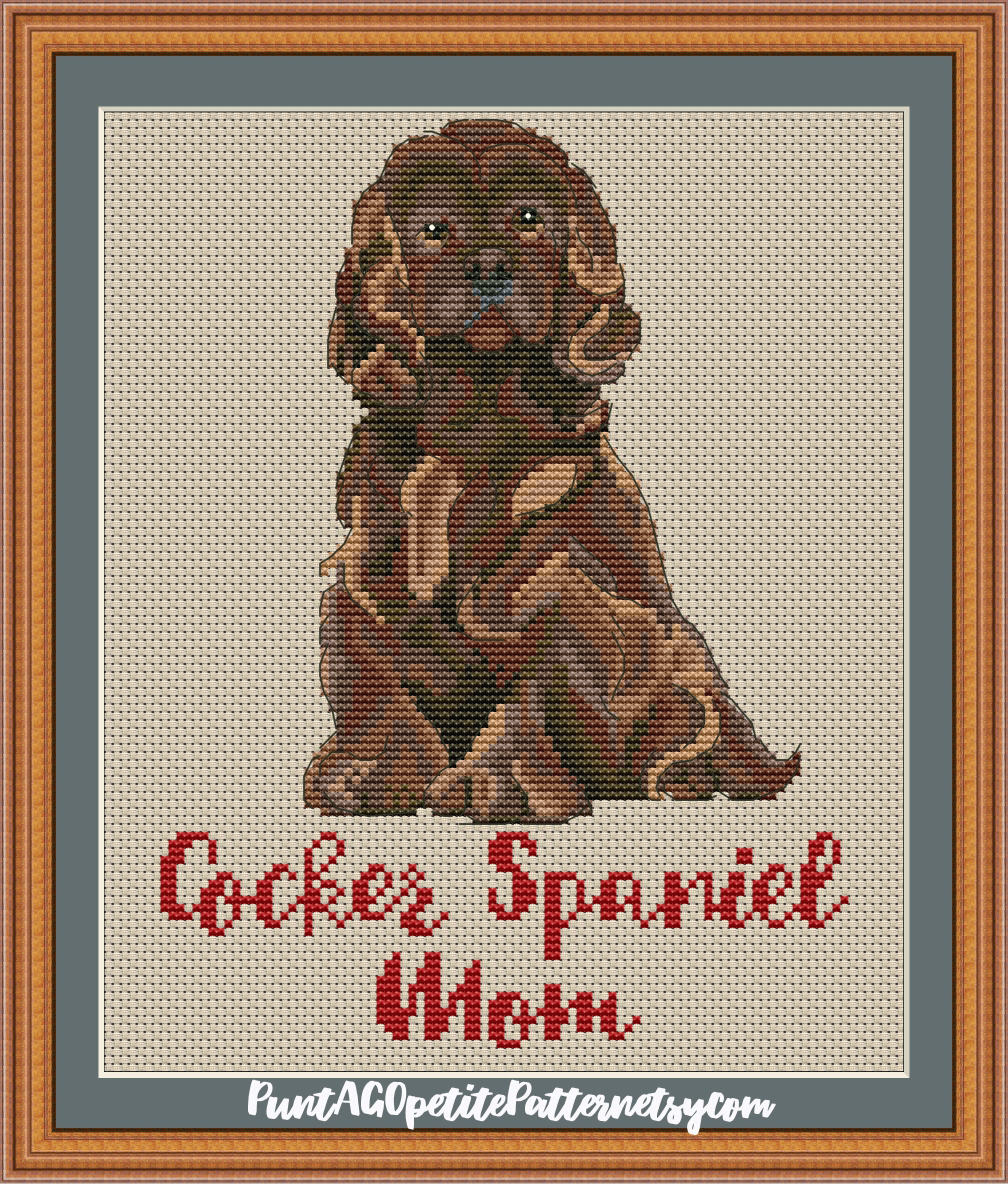 Cocker Spaniel Mom Cross Stitch Pdf Pattern - Etsy