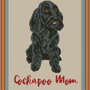 Cockapoo Mom Cross Stitch Pdf Pattern - Etsy