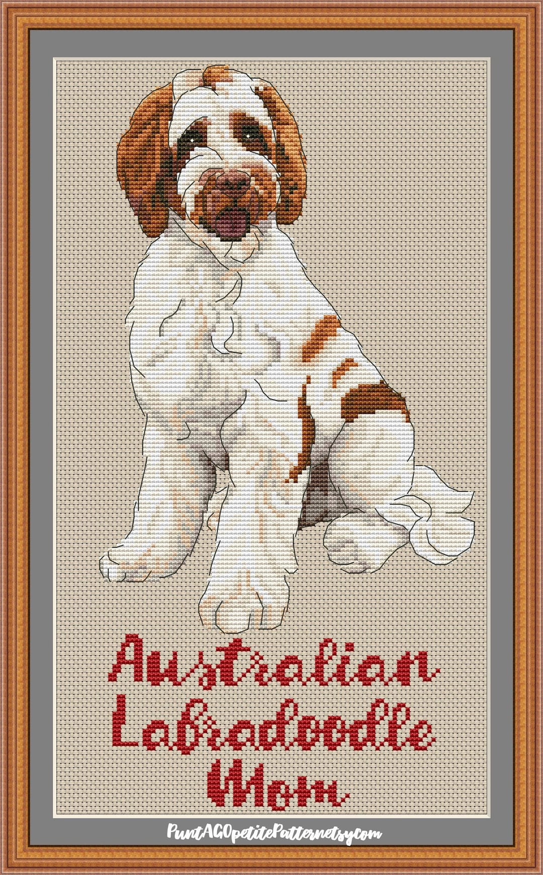 Australian Labradoodle Mom Cross Stitch Pdf Pattern - Etsy