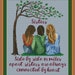 Sisters Connected by Heart Cross Stitch Pdf Pattern - Etsy