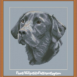 Chocolate Labrador Portrait Cross Stitch Pdf Pattern - Etsy