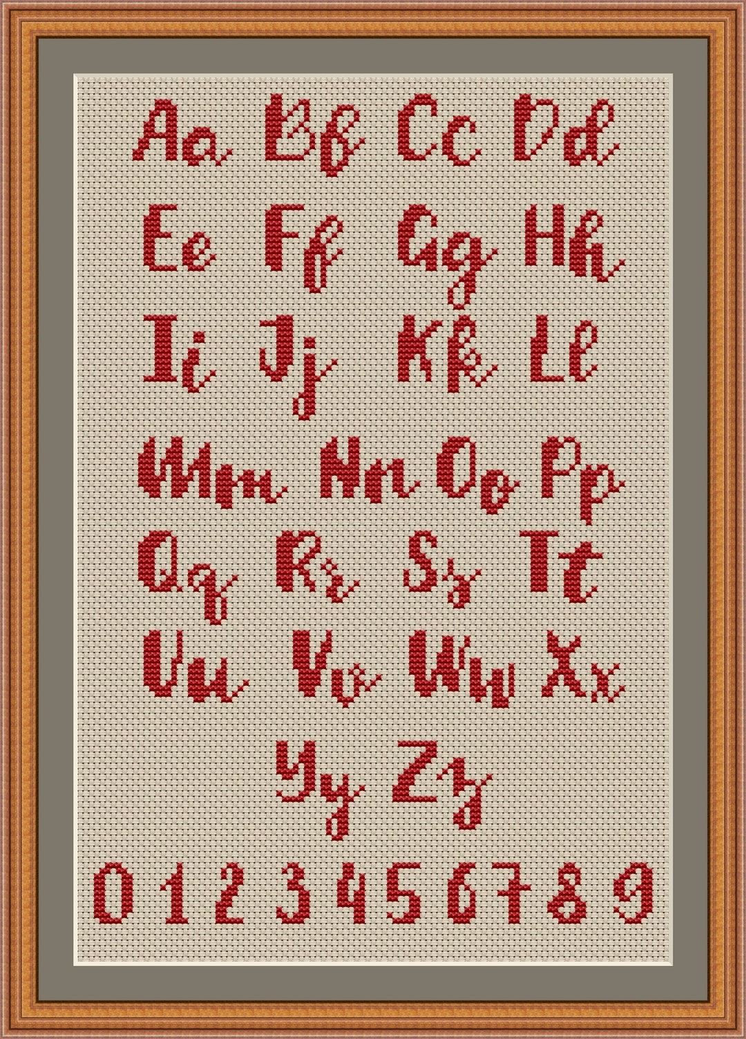Alphabet Cross Stitch Pdf Pattern - Etsy