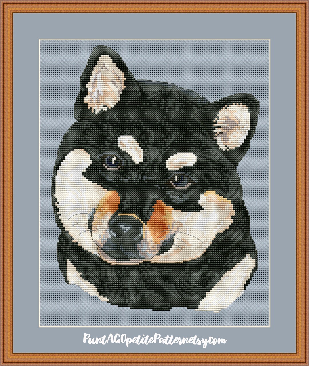 Shiba Inu Portrait Cross Stitch Pdf Pattern - Etsy