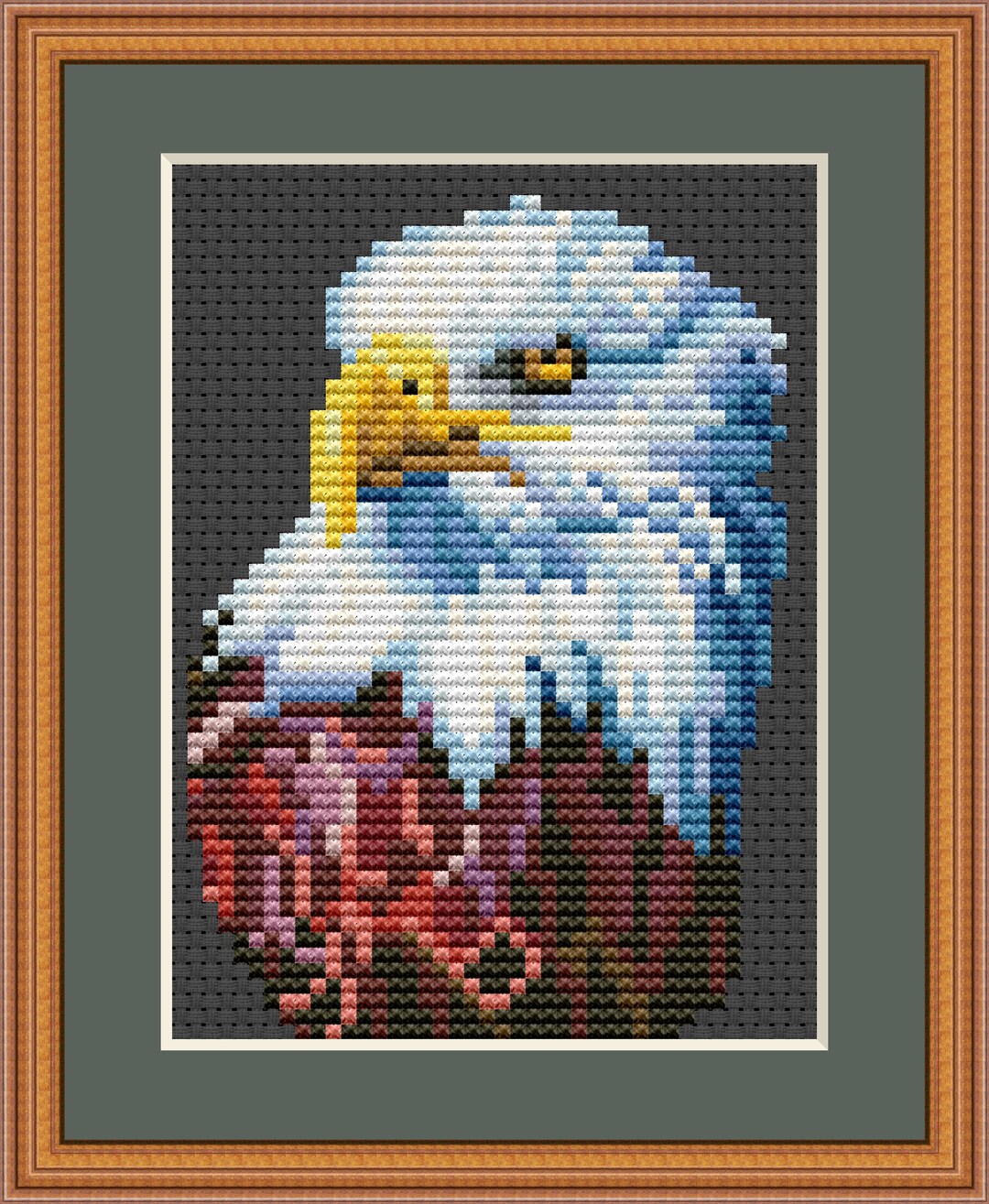 Eagle Mini Cross Stitch Pdf Pattern - Etsy