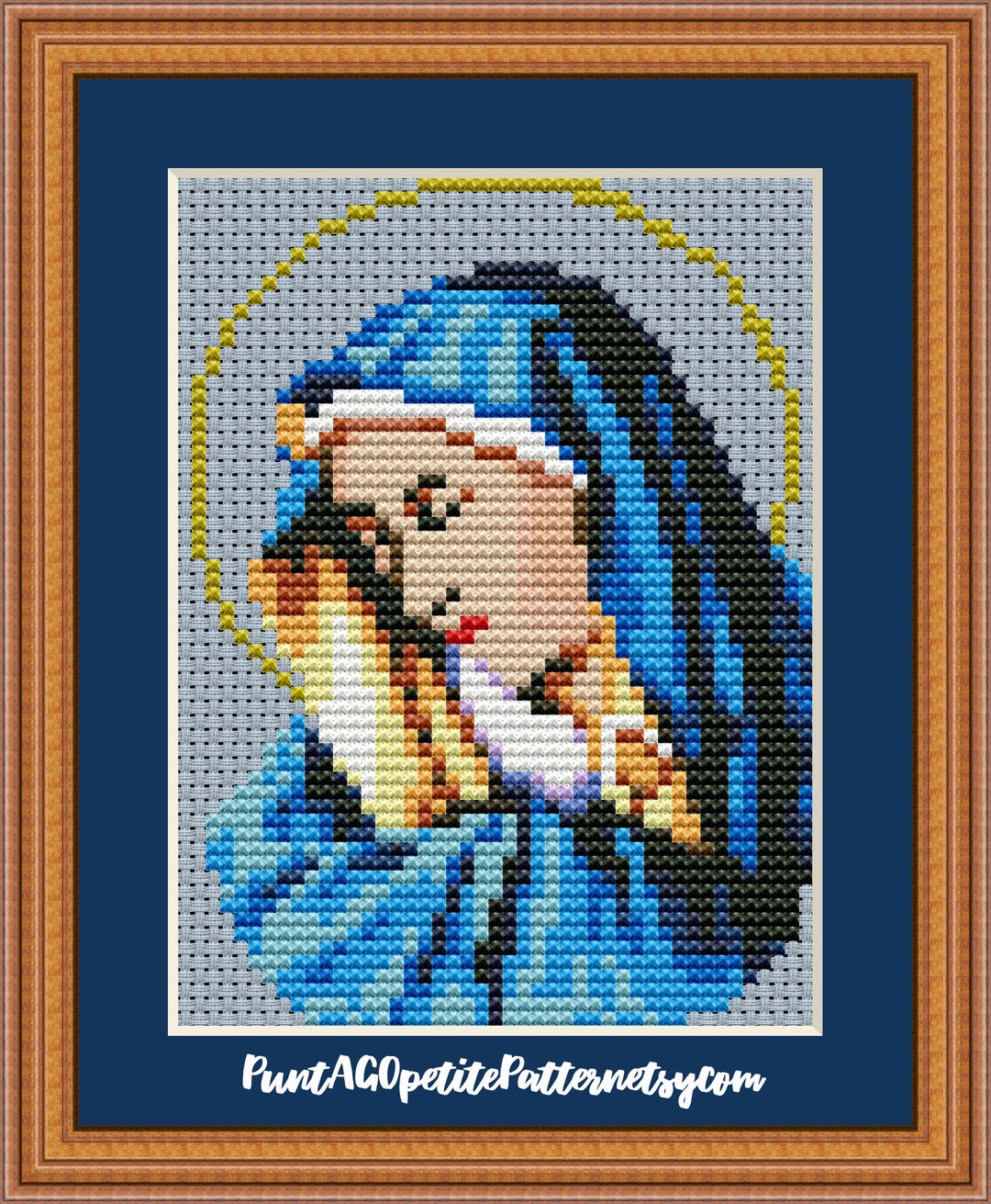 Virgin Mary Mini Cross Stitch Pdf Pattern Our Lady of Sorrows Doll ...