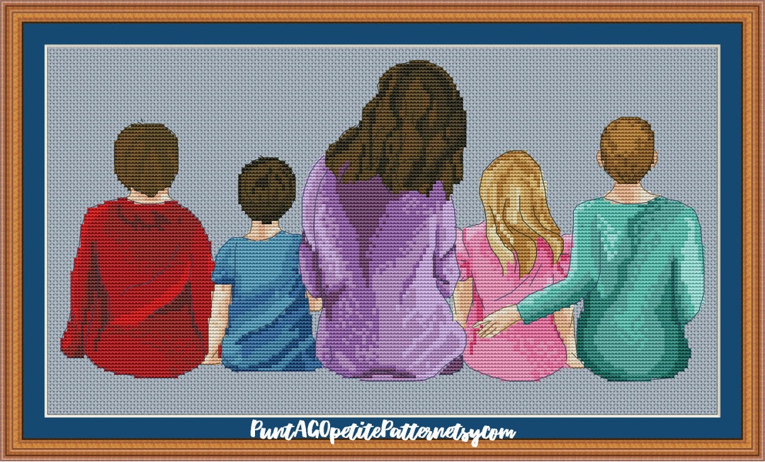 Family Cross Stitch Pdf Pattern - Etsy