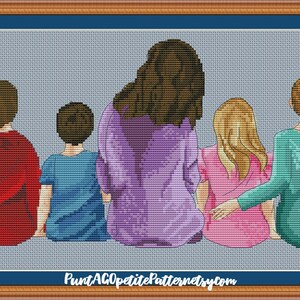 Family Cross Stitch Pdf Pattern - Etsy