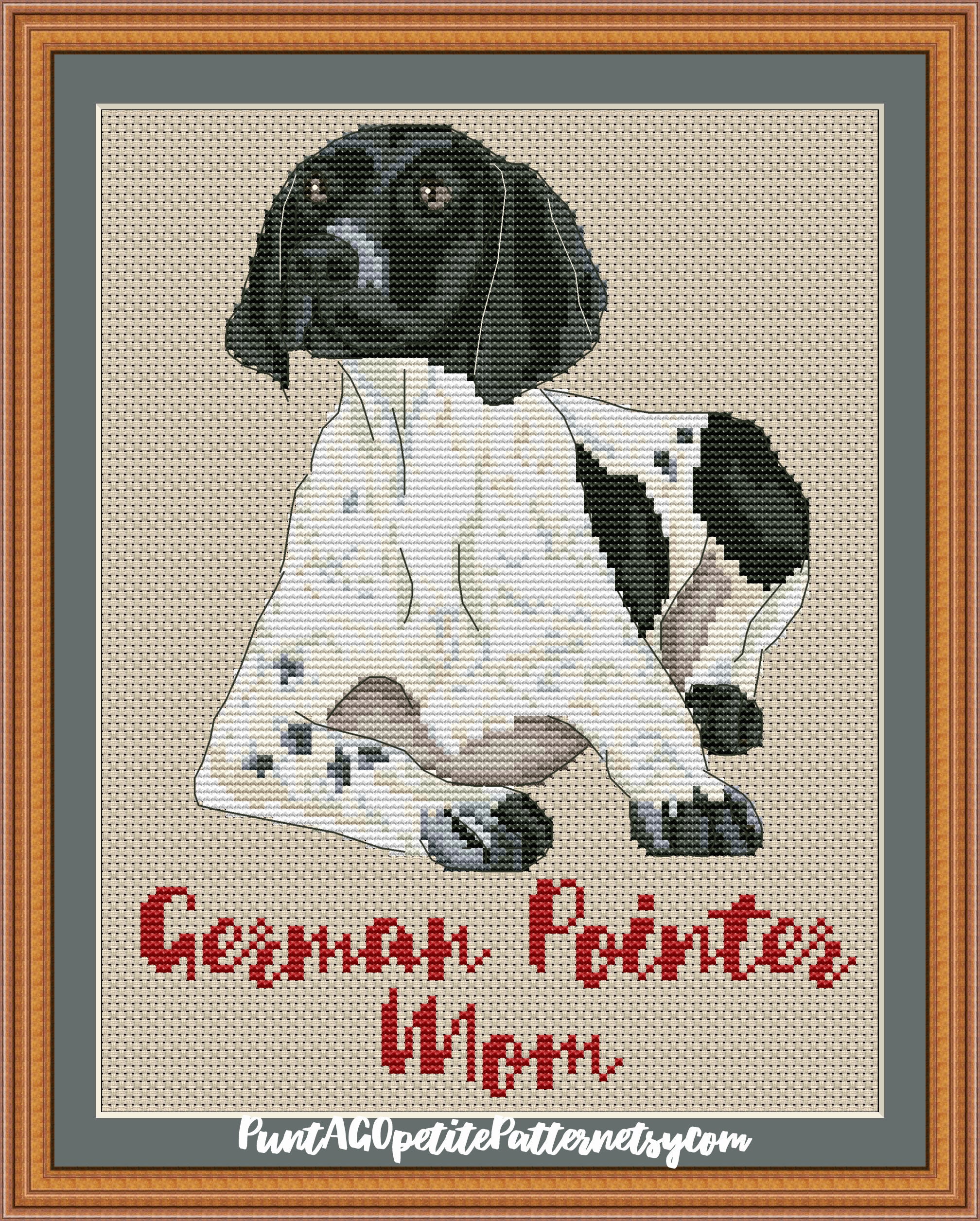 German Shorthaired Pointer Mom Cross Stitch Pdf Pattern - Etsy