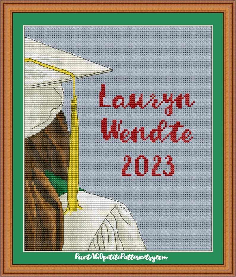 Graduation Cross Stitch Pdf Pattern - Etsy