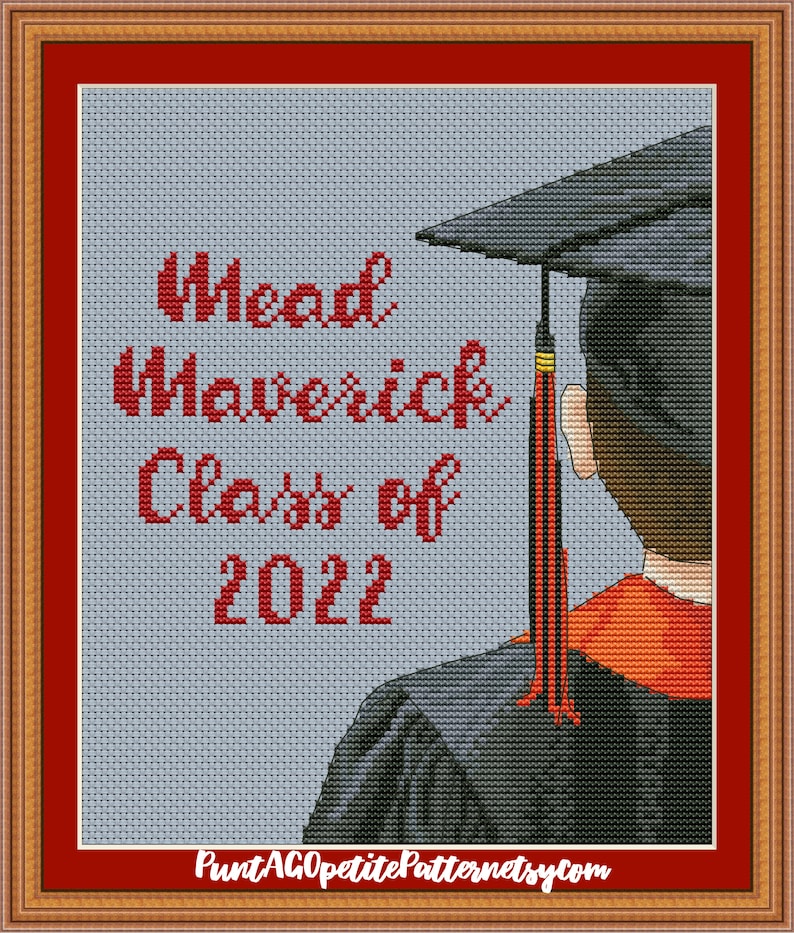 Graduation Cross Stitch Pdf Pattern - Etsy
