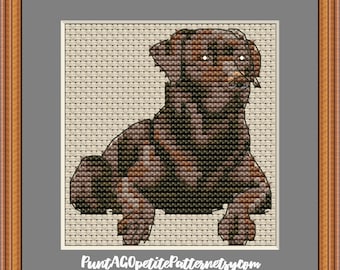 Chocolate Labrador Cross Stitch Pattern PDF Bundle Chocolate Lab ...