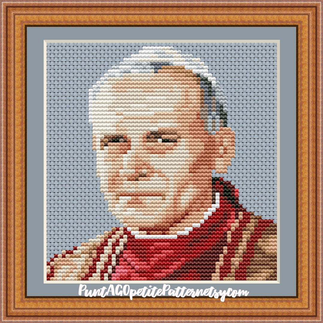 Pope John Paul II Mini Cross Stitch Pdf Pattern - Etsy