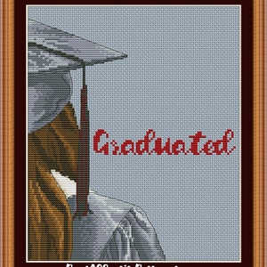 Graduation Cross Stitch Pdf Pattern - Etsy