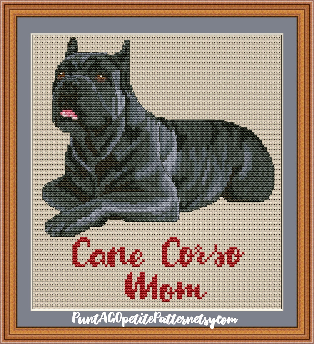 Cane Corso Mom Cross Stitch Pdf Pattern Italian Mastiff - Etsy