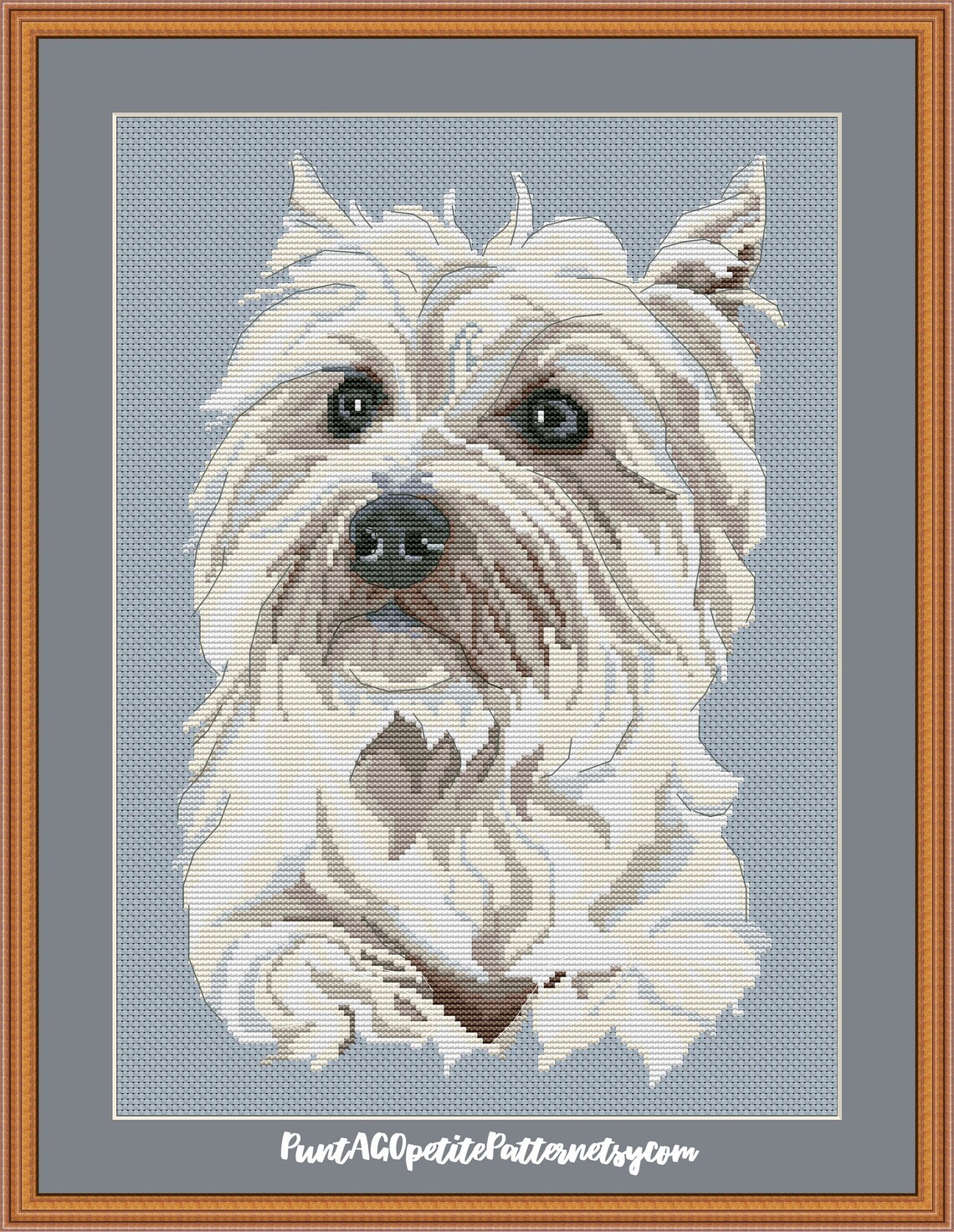 Westie Portrait Cross Stitch Pdf Pattern - Etsy