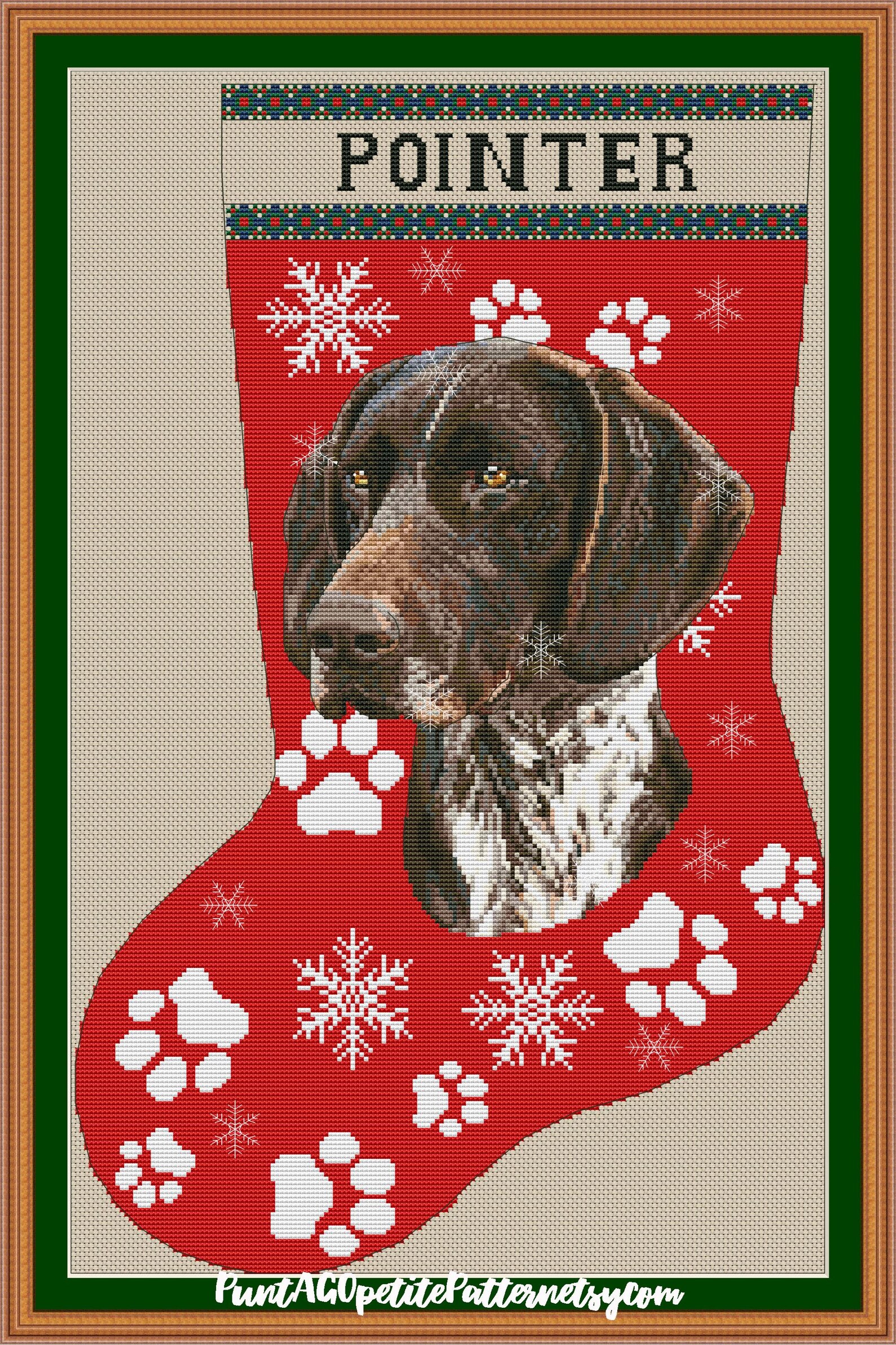 German Shorthaired Pointer Portrait Cross Stitch Pdf Pattern - Etsy