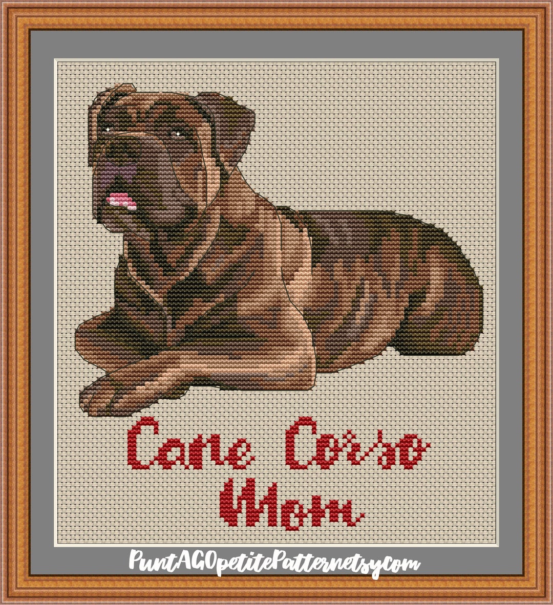 Cane Corso Mom Cross Stitch Pdf Pattern Italian Mastiff - Etsy