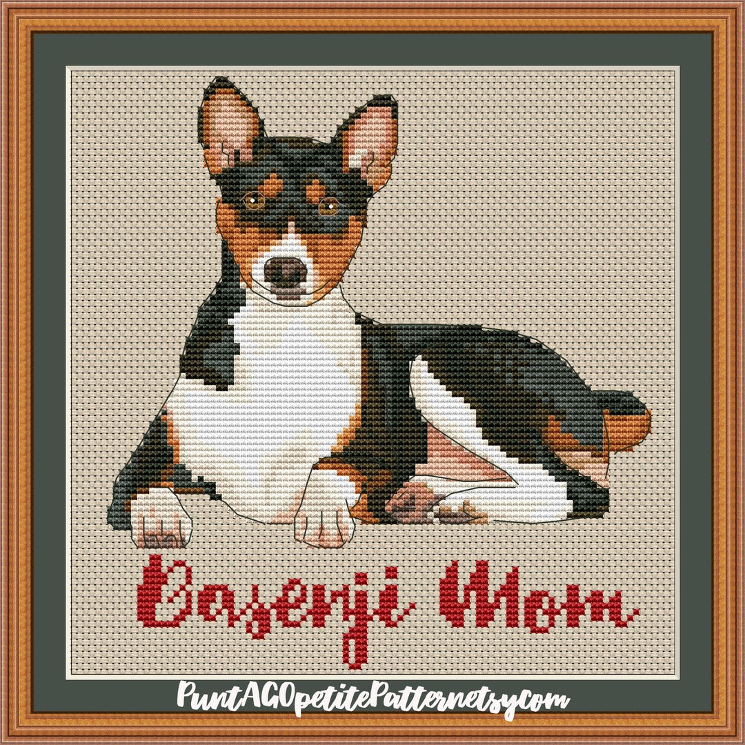 Basenji Mom Cross Stitch Pdf Pattern - Etsy