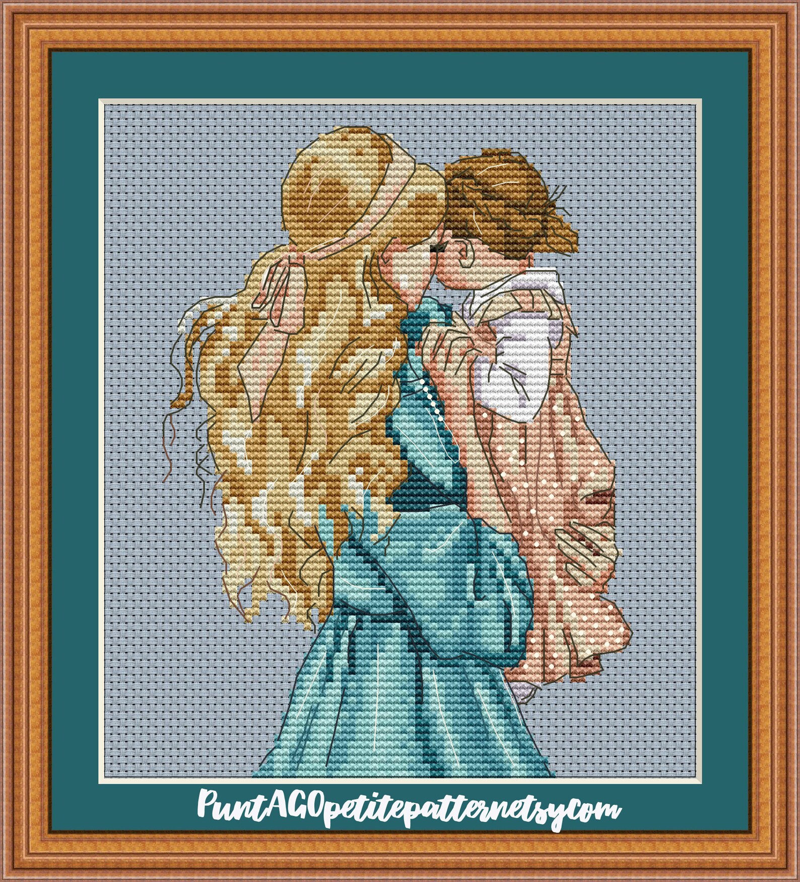 Mother and Daughter Cute Cross Stitch Pdf Pattern - Etsy