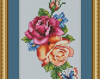 Petit Point Roses - Etsy