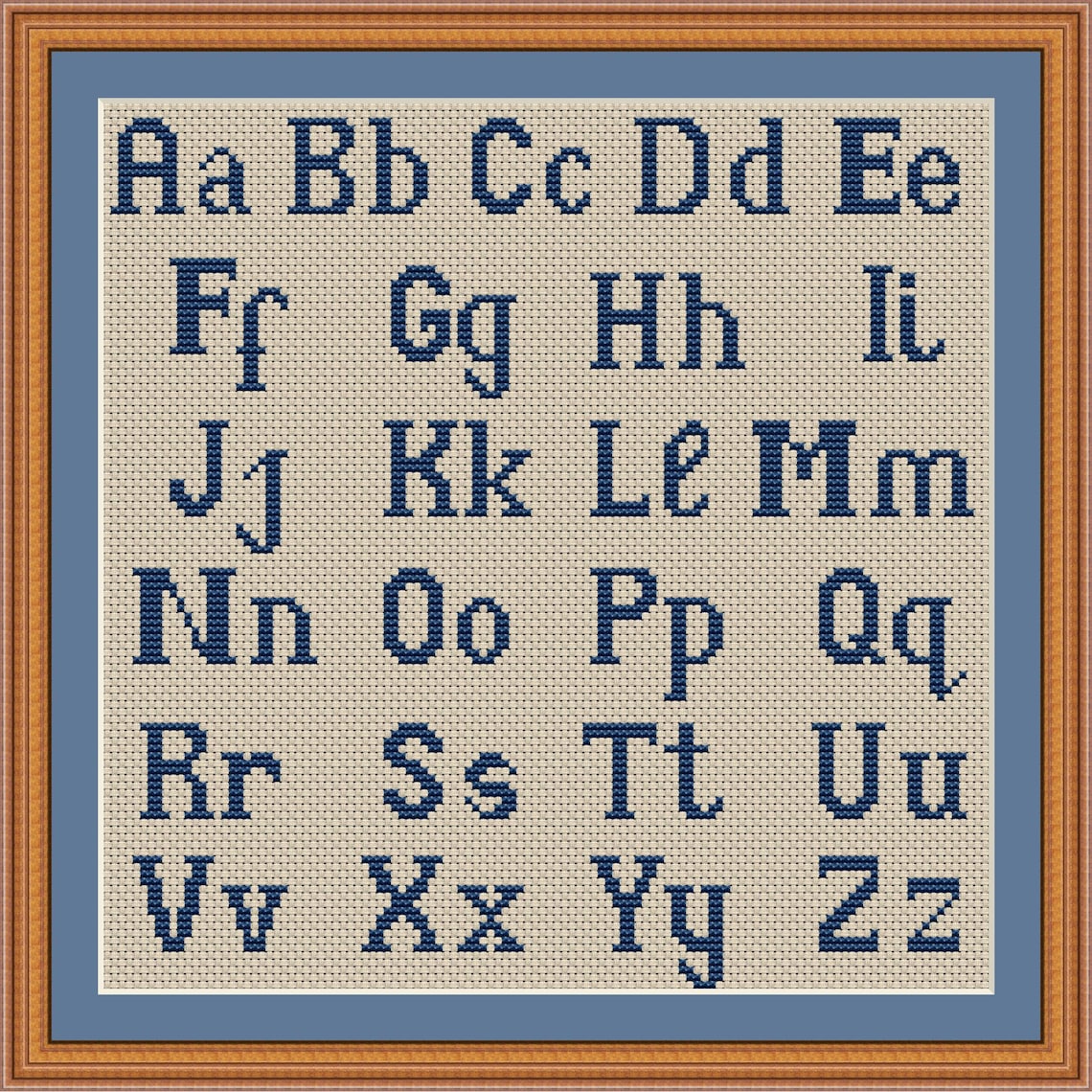 Alphabet Cross Stitch Pdf Pattern - Etsy
