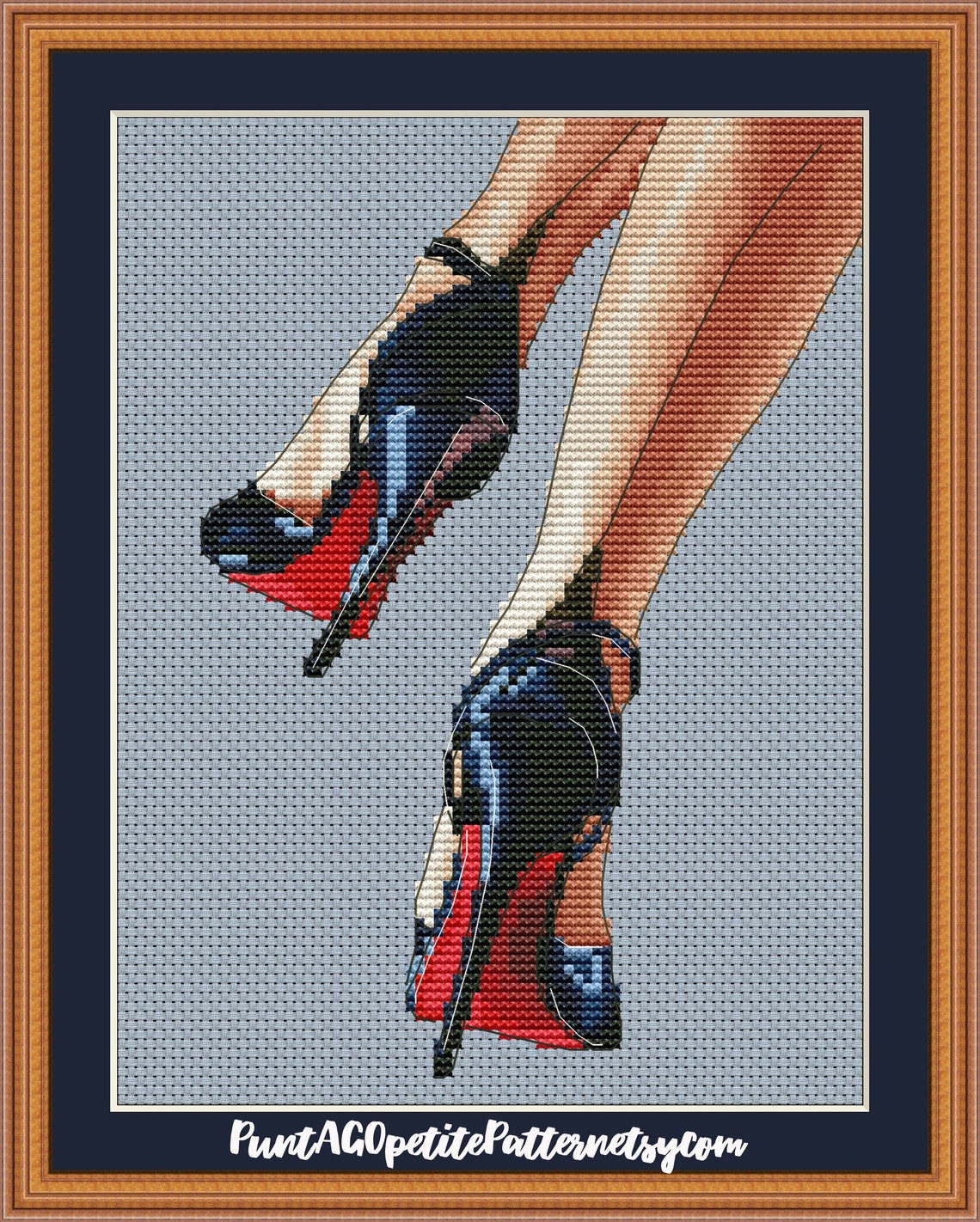 Red Sole High Heel Shoes Cross Stitch Pdf Pattern | Etsy