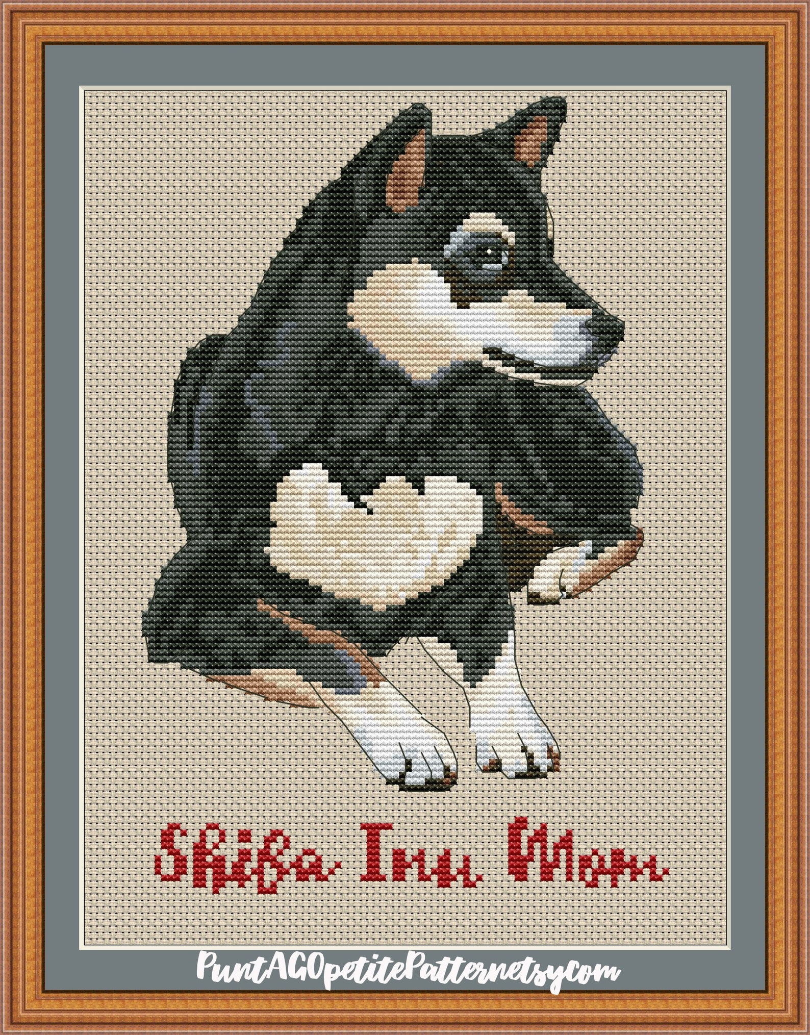 Shiba Inu Mom Cross Stitch Pdf Pattern - Etsy