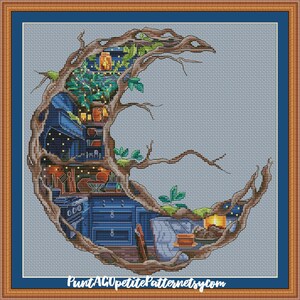 Fairy Tale Fall Halloween Cross Stitch Pdf Pattern - Etsy