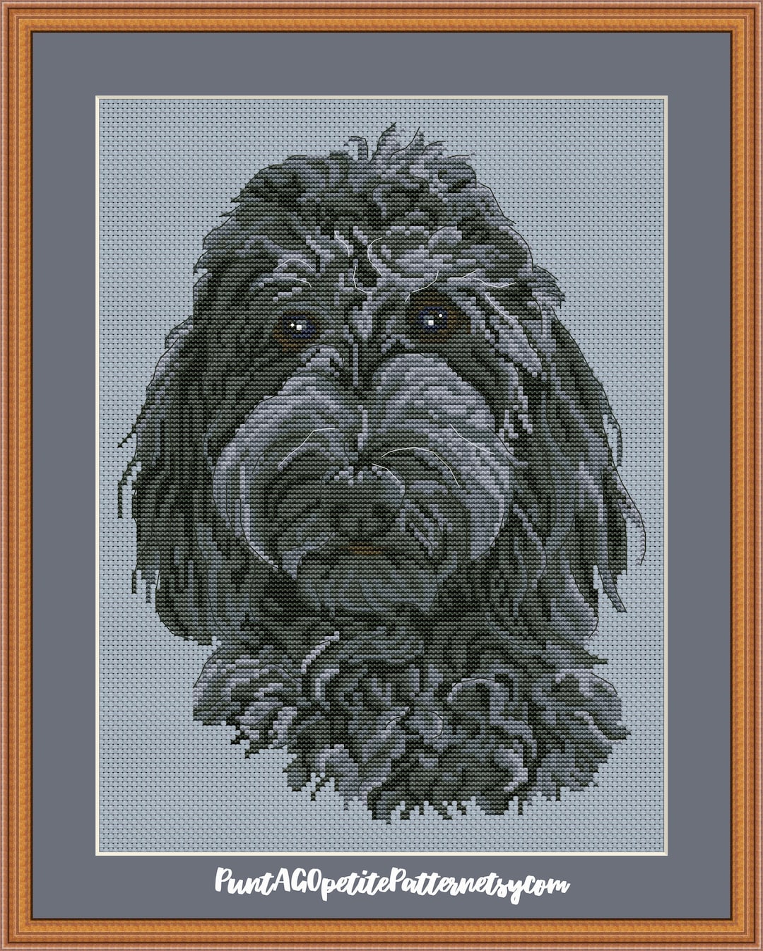 Goldendoodle Portrait Cross Stitch Pdf Pattern - Etsy