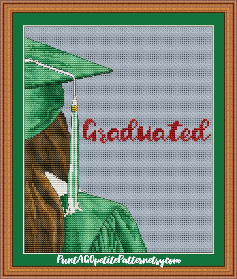 Graduation Cross Stitch Pdf Pattern - Etsy
