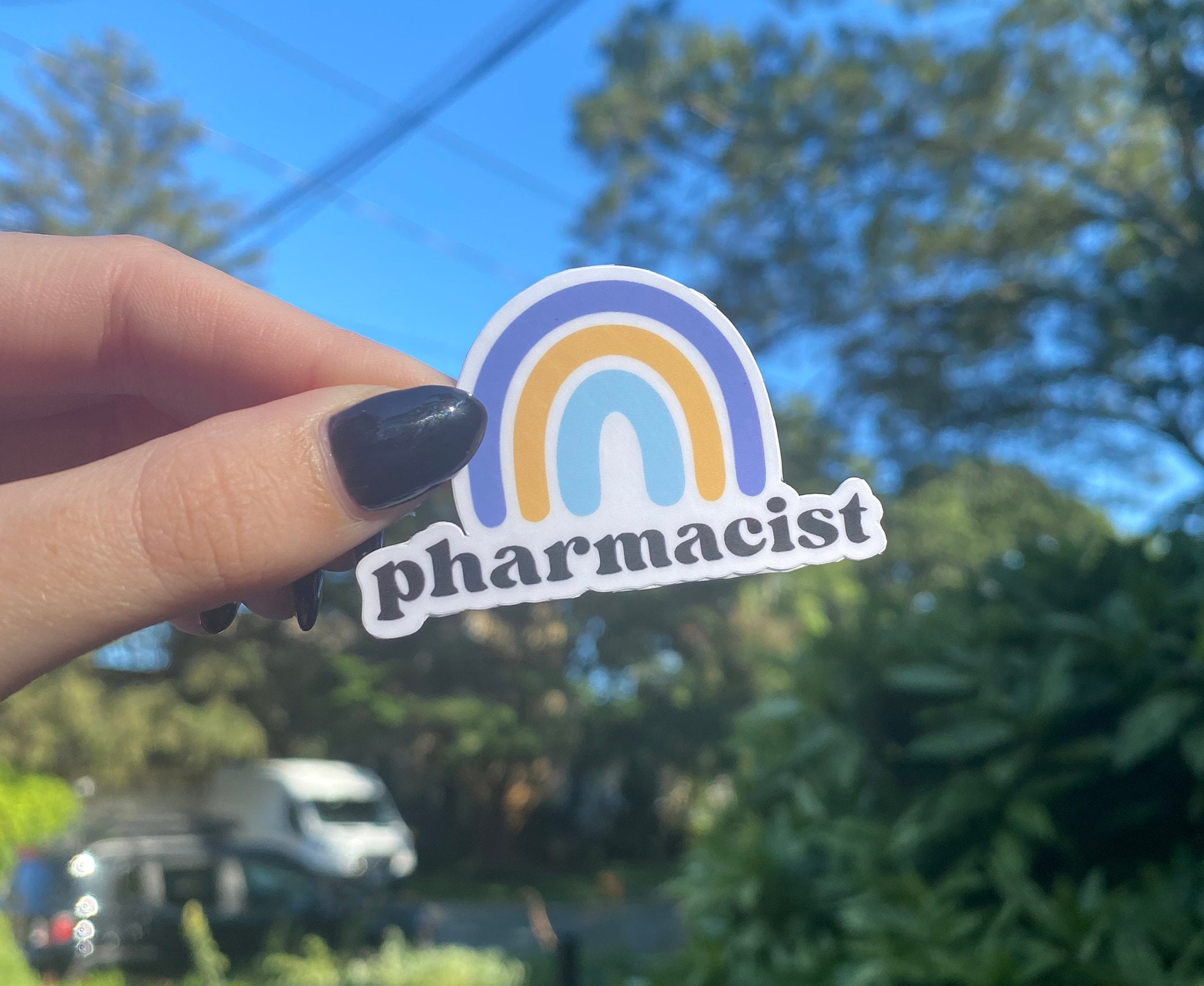 Pharmacist Sticker Rph Sticker Rainbow Sticker Pharmacy - Etsy