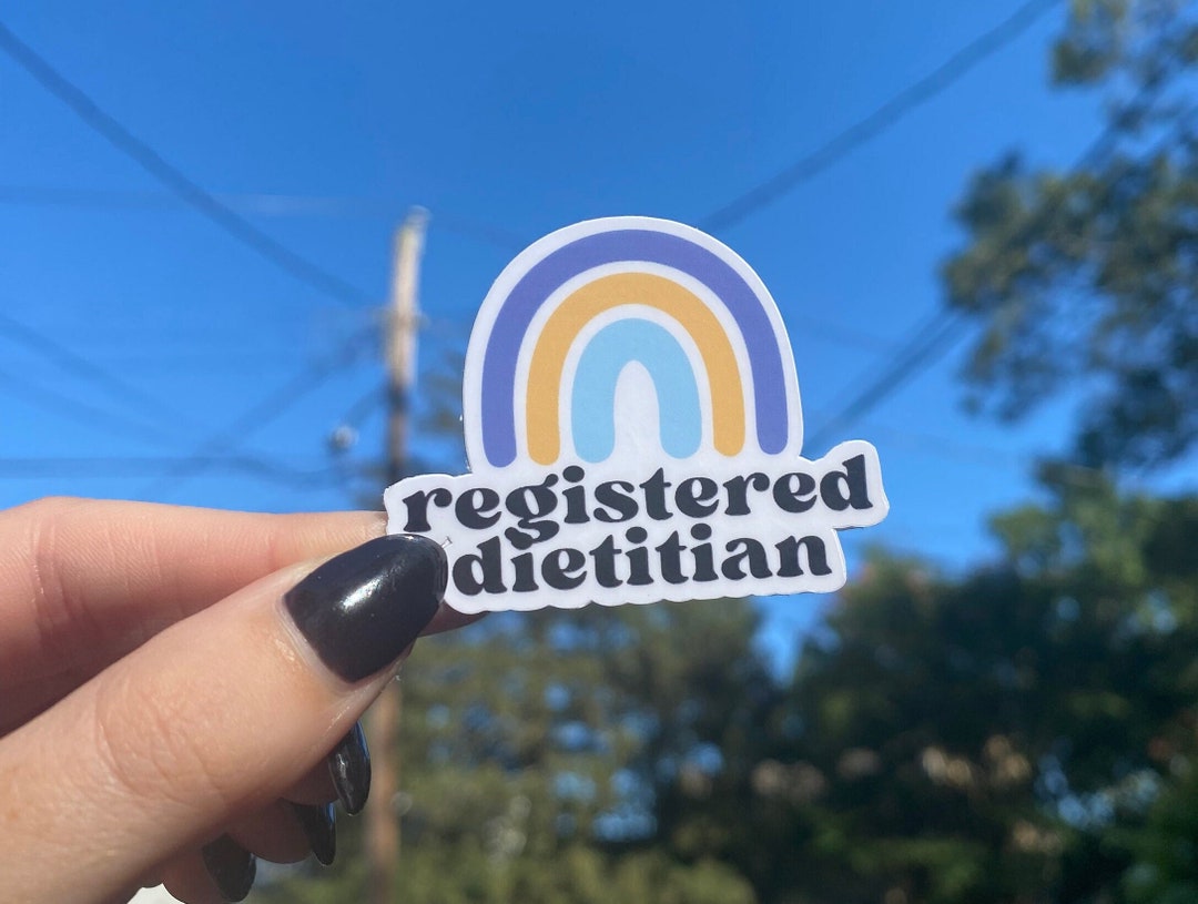 Registered Dietitian Sticker Sticker for RD, RDN, Dietitian, Dietician ...