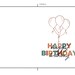Happy Birthday Boho Style Printable, Instant Download, Printable ...