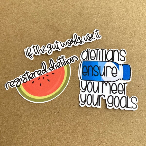 Dietitian Sticker Packs - Etsy