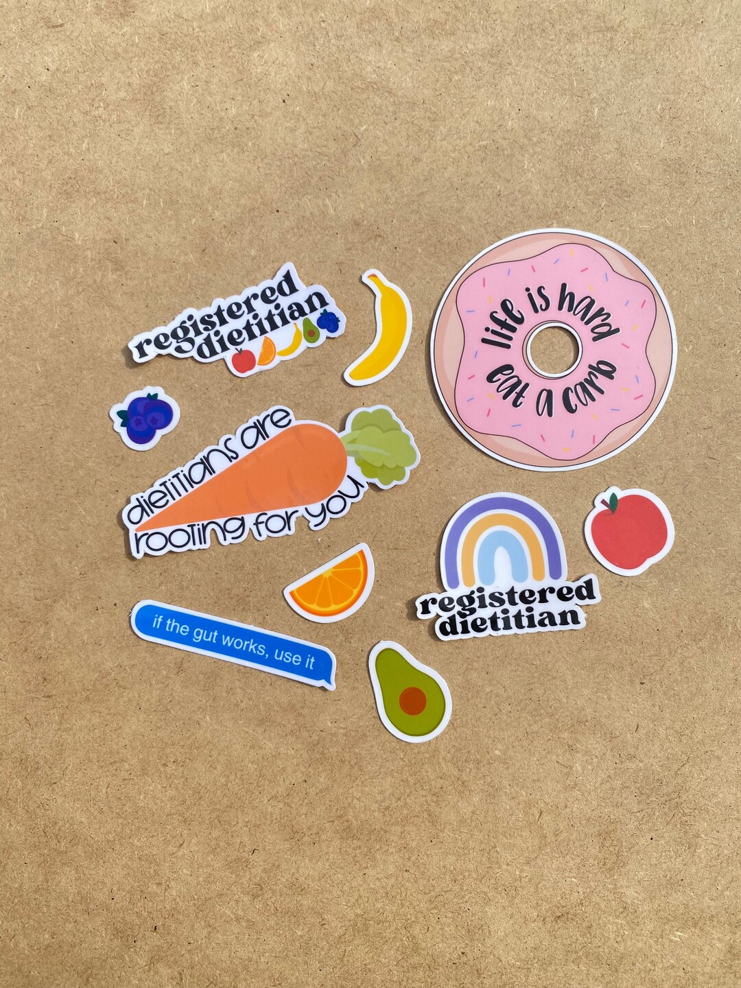 Registered Dietitian Sticker 10-pack | Dietitian Dietician Nutritionist ...