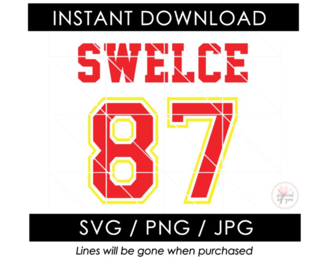 Taylor Swift Chiefs SVG Swelce Kelce Loving Him is Red Jersey Era Tours ...