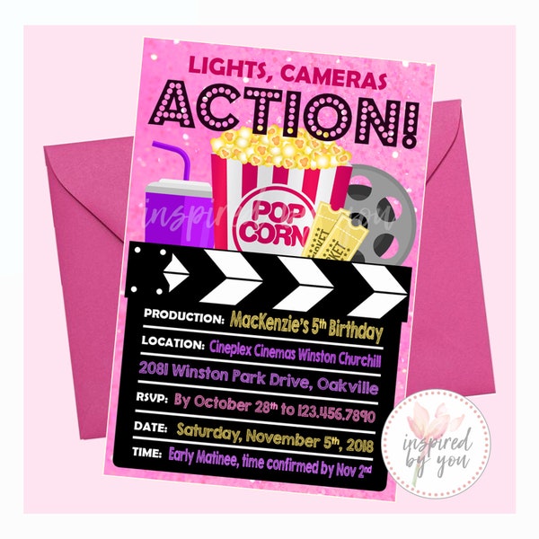 Camera Invitation - Etsy