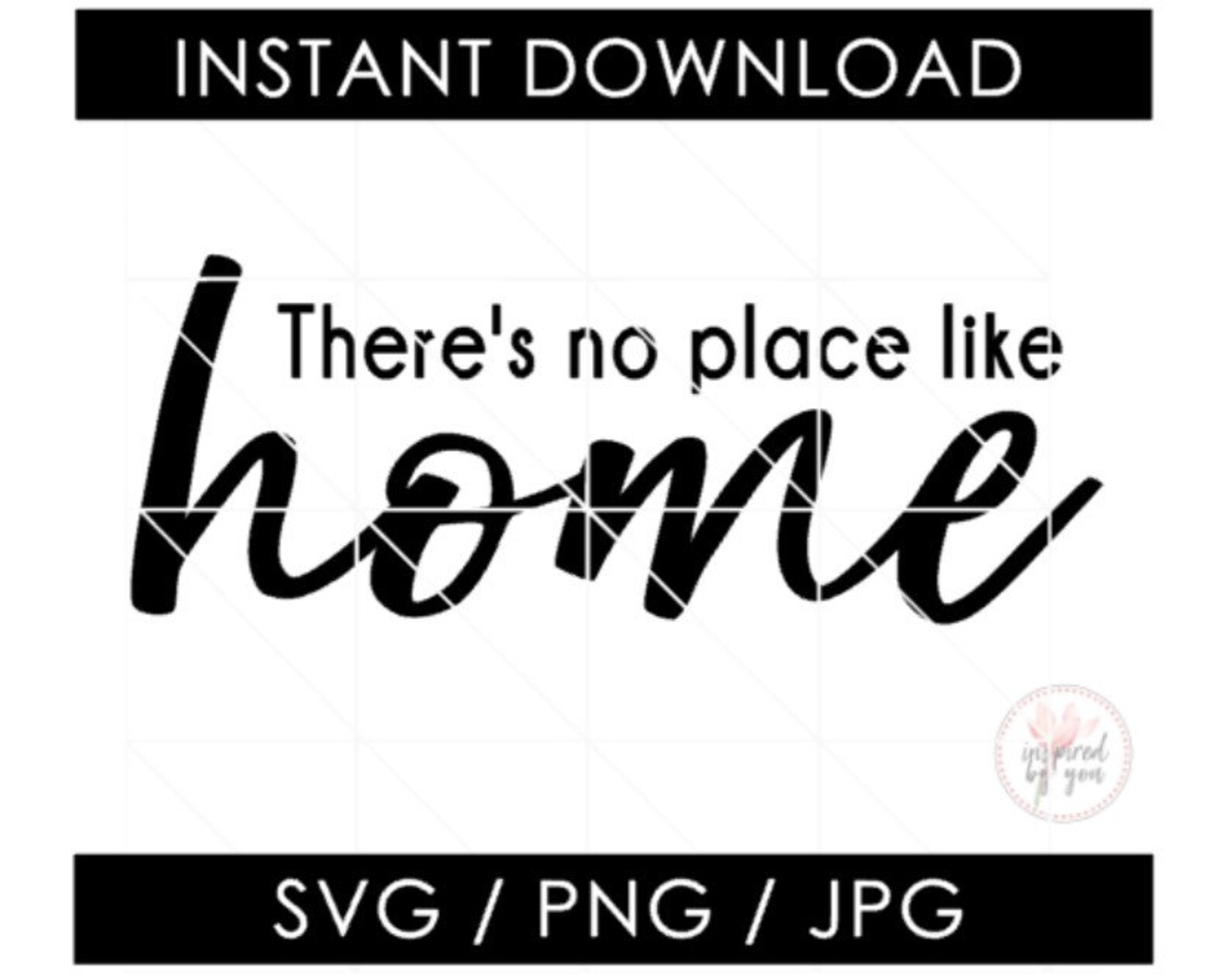 There's No Place Like Home SVG PNG JPG Cut Files Theres - Etsy