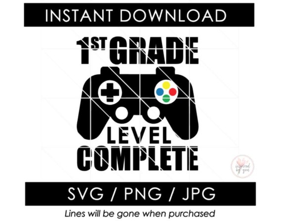 1st Grade SVG Grade One Level Complete Boy Last Day of - Etsy